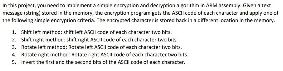 In this project, you need to implement a simple | Chegg.com