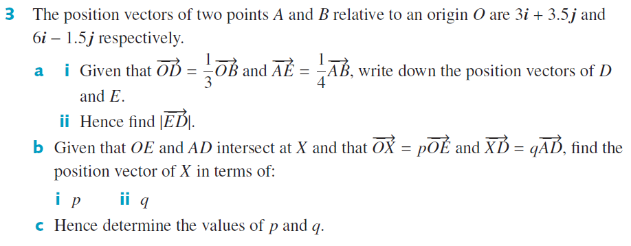 Solved 3 The position vectors of two points A and B relative | Chegg.com