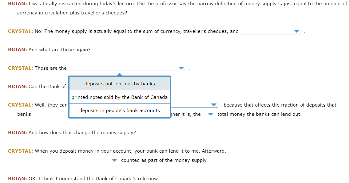 Solved The following is a dialogue between two economics | Chegg.com