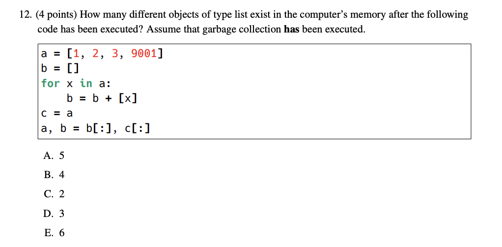 Solved 12. (4 points) How many different objects of type | Chegg.com