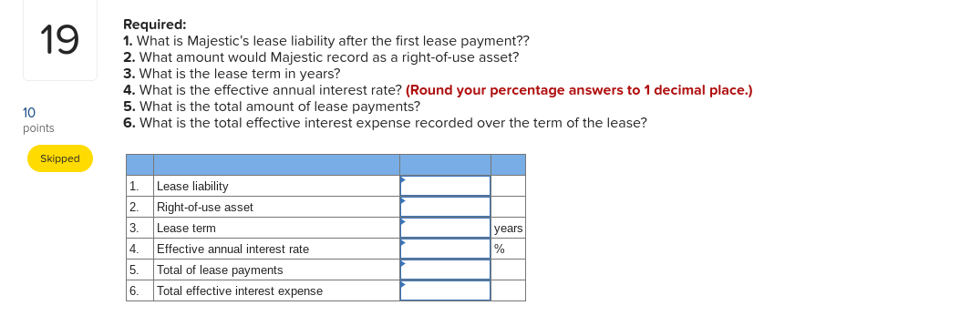 Solved 19 On January 1, 2021, Majestic Mantles leased a | Chegg.com