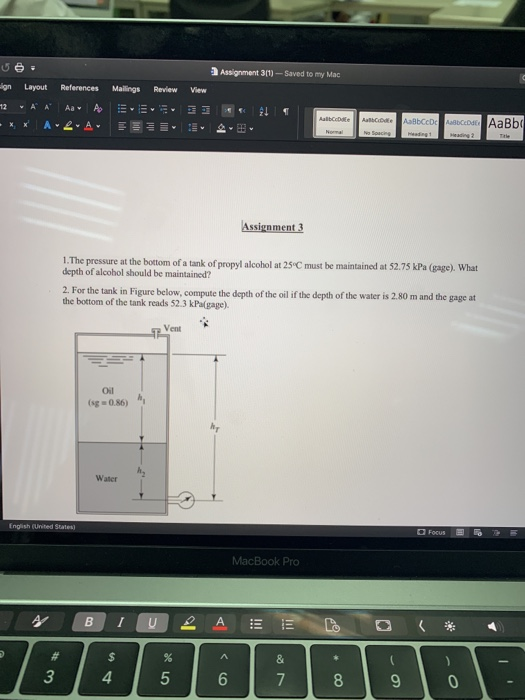 Solved Assignment 3(1)-Saved to my Mac ign Layout References | Chegg.com