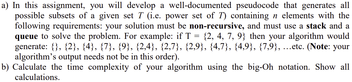 Solved a) In this assignment, you will develop a | Chegg.com