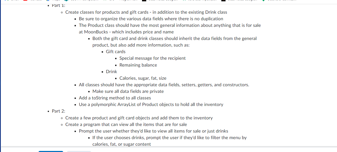 Solved The output will show "Welcome to MoonBucks Coffee | Chegg.com