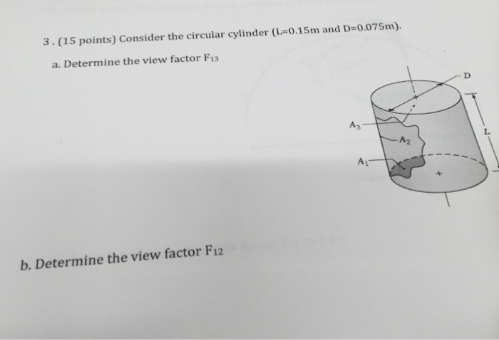 Solved 3. (15 points) Consider the circular cylinder | Chegg.com