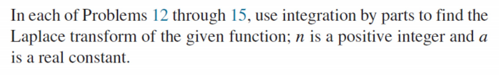 Solved In each of Problems 12 through 15, use integration by | Chegg.com
