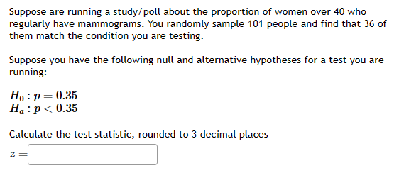 Solved Suppose are running a study/poll about the proportion | Chegg.com