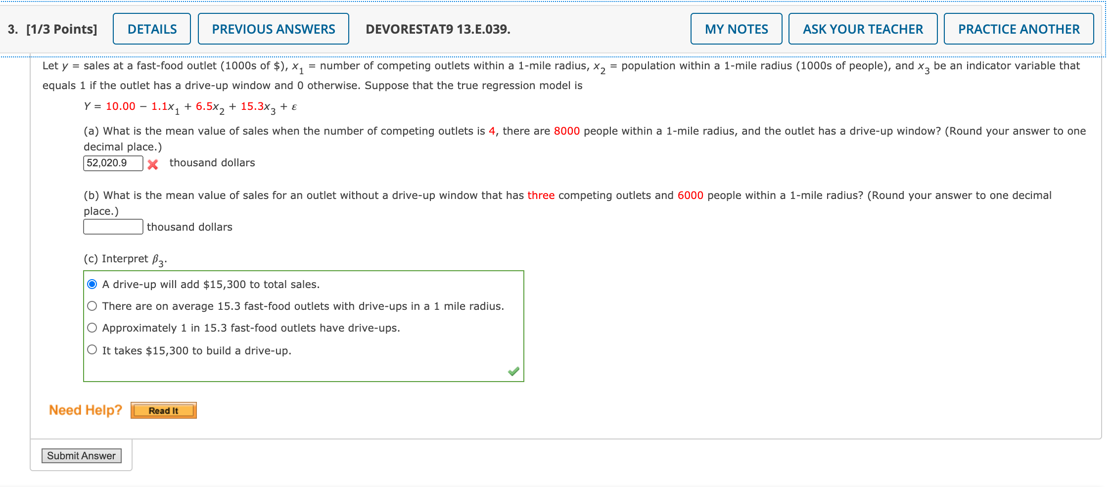 Solved 3. [1/3 Points] DETAILS PREVIOUS ANSWERS DEVORESTAT9 | Chegg.com