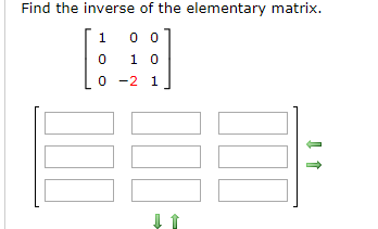 Solved Find the inverse of the elementary matrix. ſi 001 0 | Chegg.com
