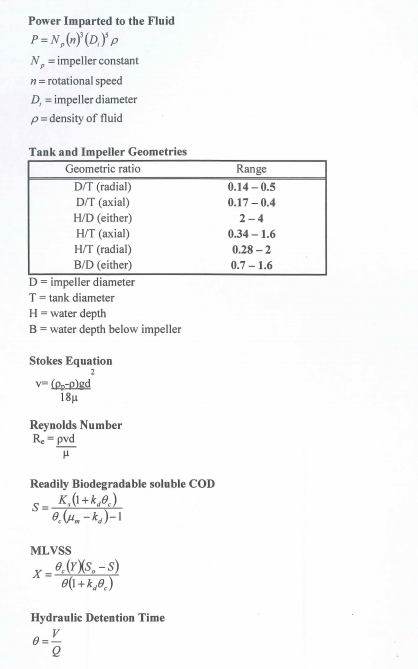 Solved how to do the WATER & WASTEWATER ENGINEERING question | Chegg.com