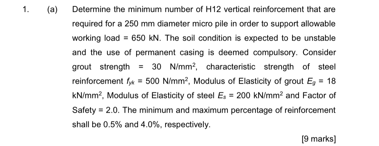 Solved Determine the minimum number of H12 vertical | Chegg.com