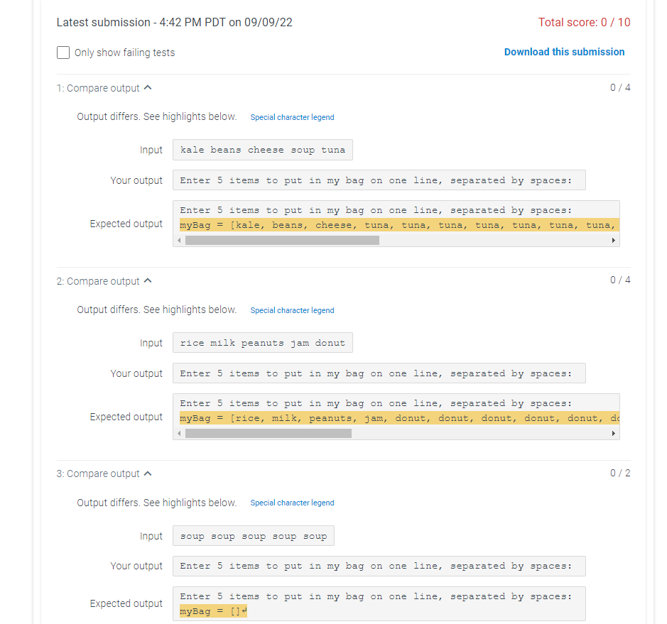 Solved show program in java need all different outputs to be | Chegg.com