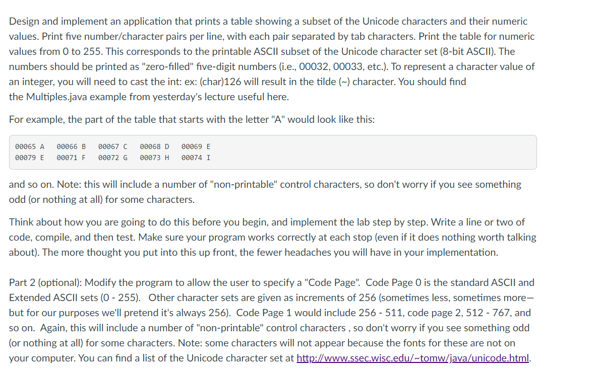 Design and implement an application that prints a | Chegg.com