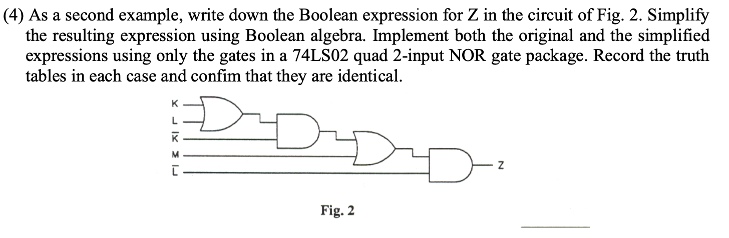 Solved (4) As a second example, write down the Boolean | Chegg.com