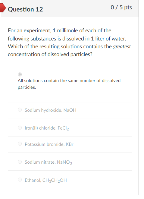 Solved For an experiment, 1 millimole of each of the | Chegg.com