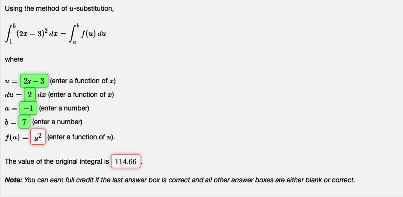 Solved Using the method of u-substitution, | Chegg.com