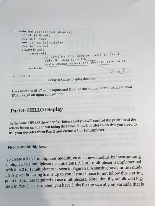 Solved I need help with the codes for part 3 and 4, I have | Chegg.com