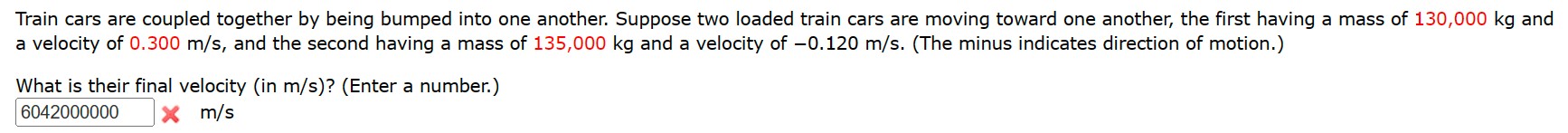 Solved Train cars are coupled together by being bumped into | Chegg.com