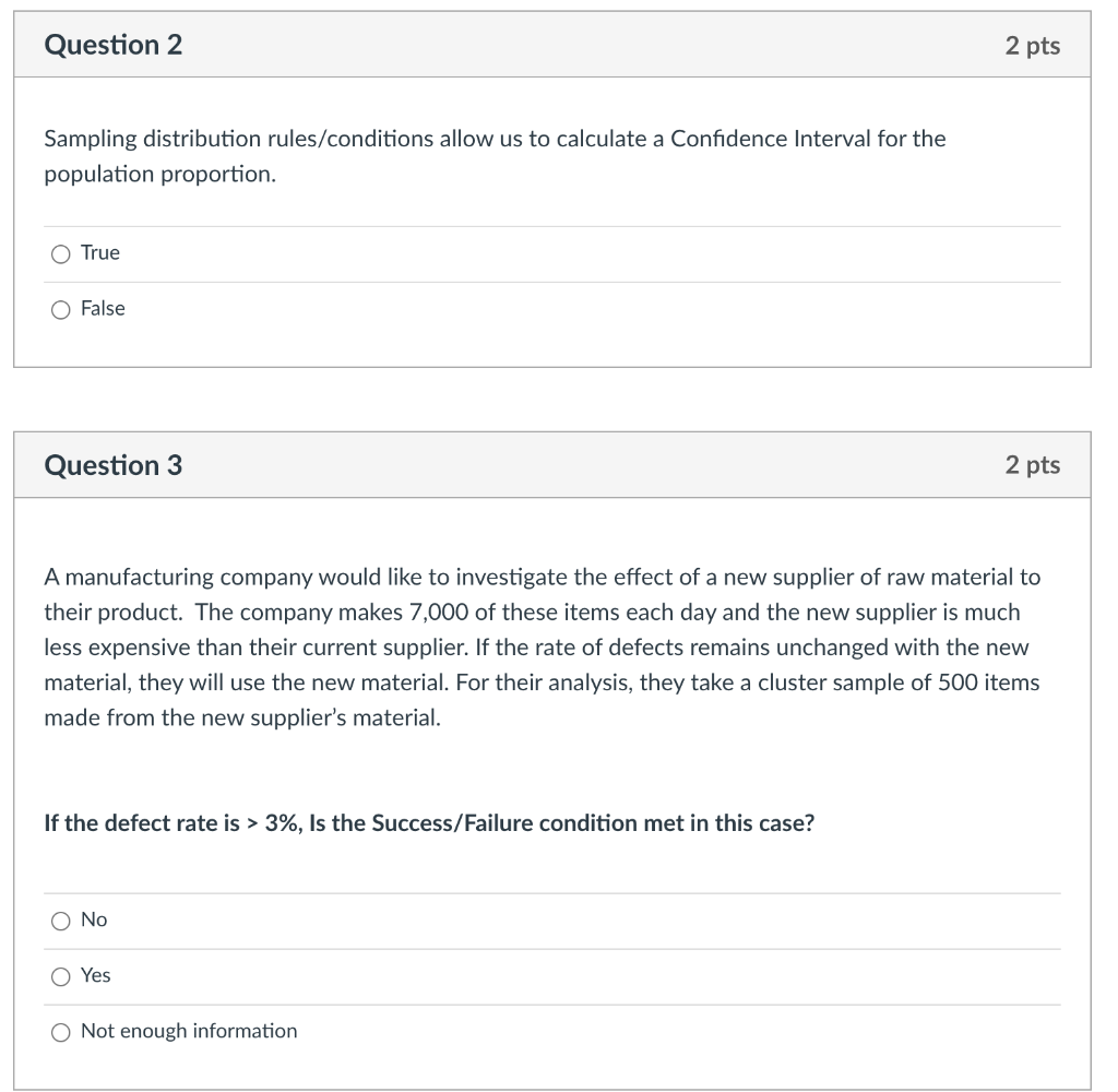 Solved Question 2 2 pts Sampling distribution | Chegg.com Solved Question 2 2 pts Sampling distribution | Chegg.com