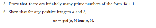 Solved 5. Prove that there are infinitely many prime numbers | Chegg.com