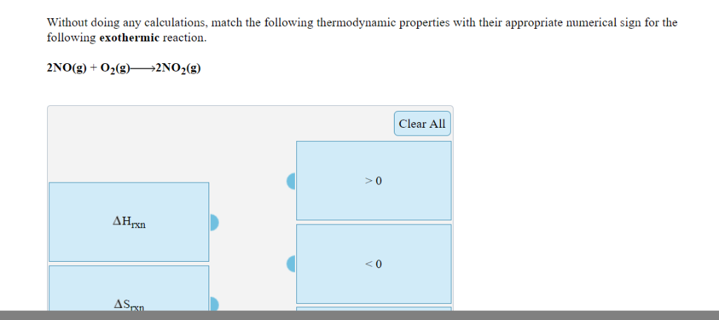Solved Without doing any calculations, match the following | Chegg.com