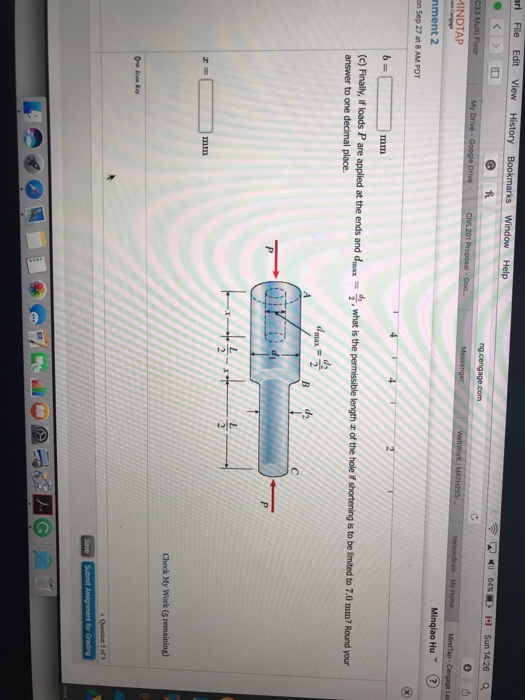 Solved at 8 AM PDT o A bar ABC of length L consists of two | Chegg.com