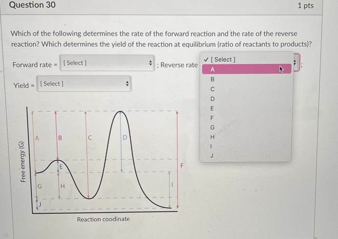 Question 30 1 pts Which of the following determines | Chegg.com