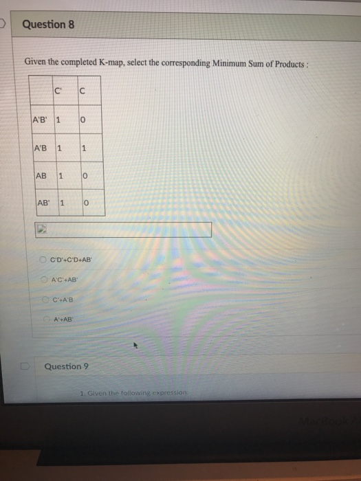 Solved Given the following expression: F1 (A,B,C,D) | Chegg.com