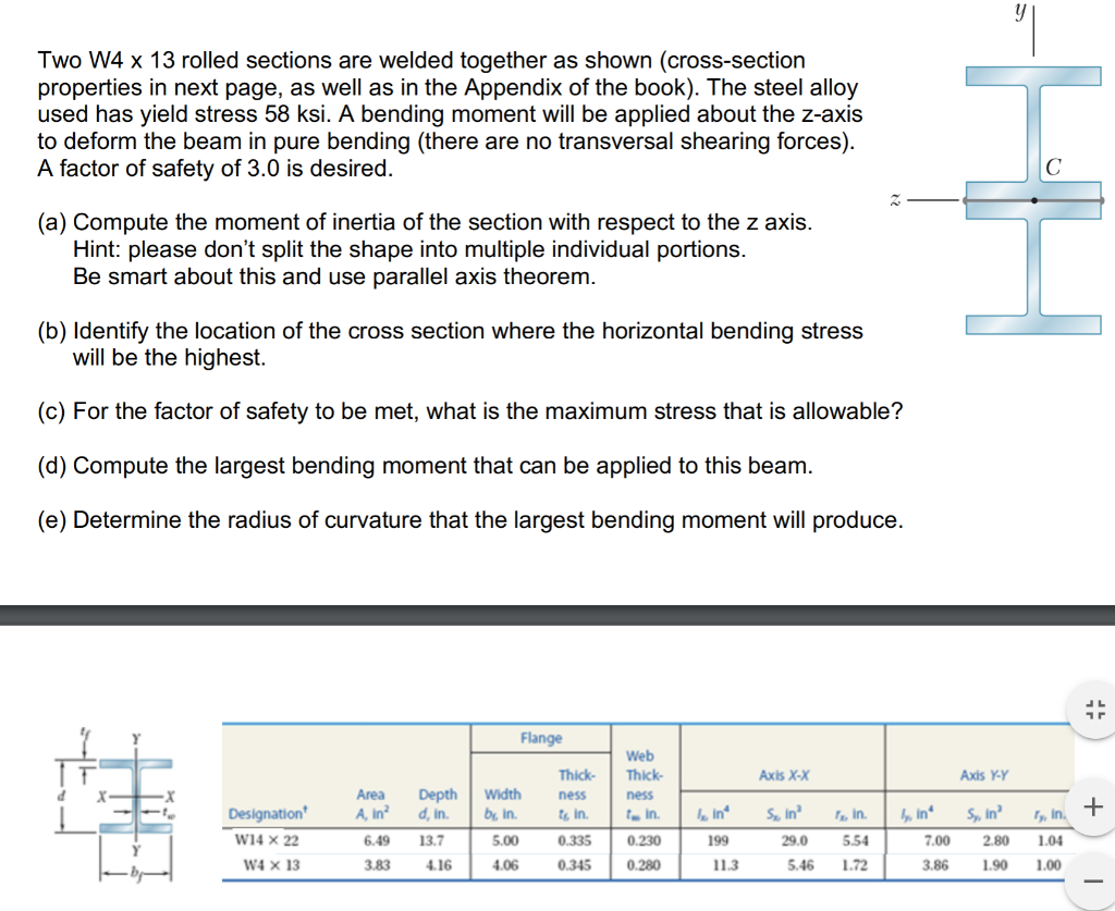 Welded Beams Section Properties - The Best Picture Of Beam