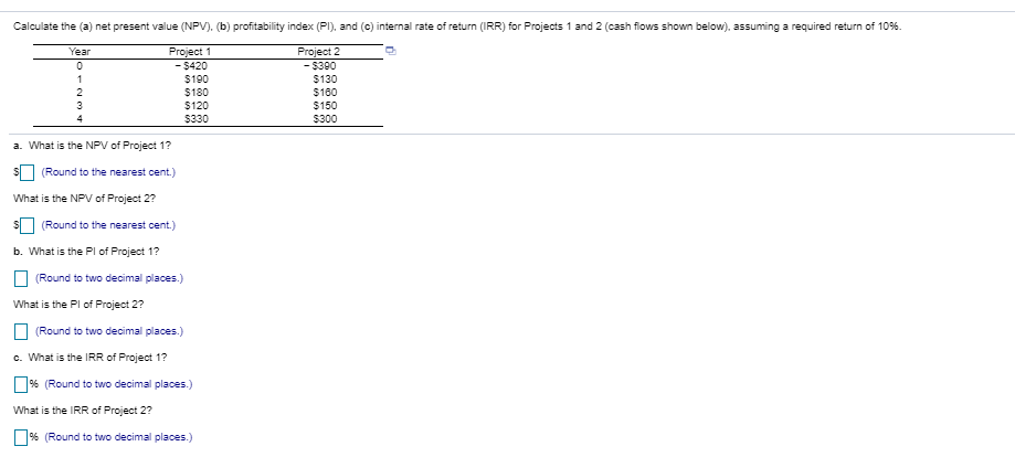 Solved Calculate the (a) net present value (NPV). (b) | Chegg.com