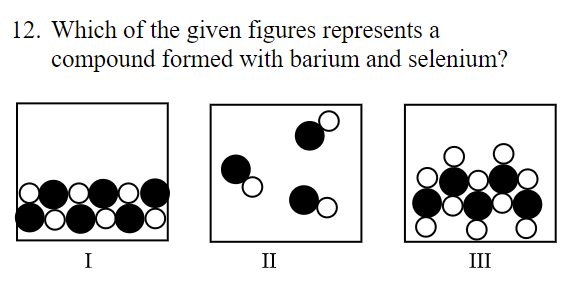 Solved 12. Which of the given figures represents a compound | Chegg.com