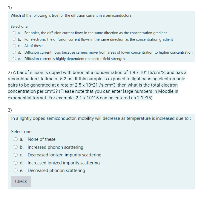 Solved Which of the following is true for the diffusion | Chegg.com