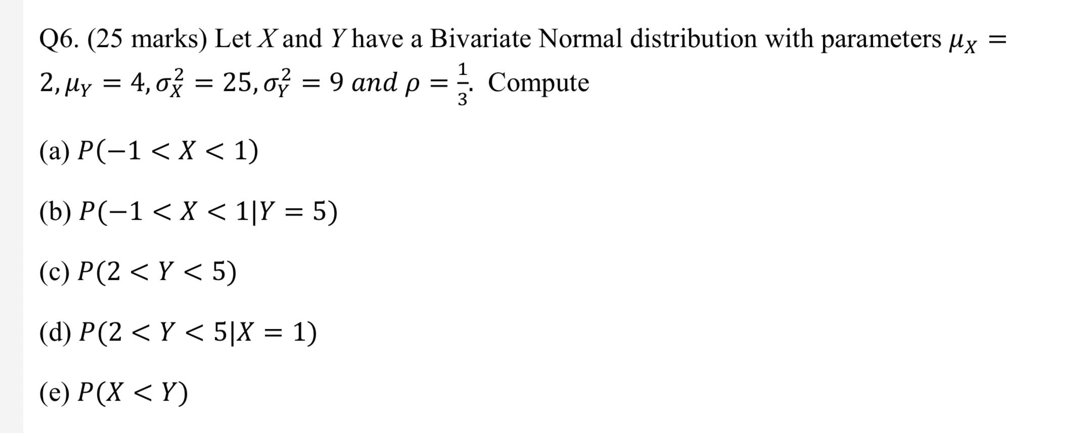 Solved Let X and Y have a Bivariate Normal | Chegg.com