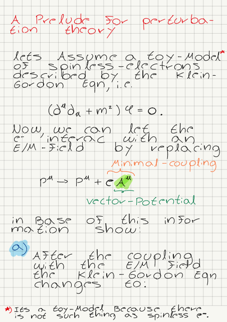 Solved A Prelude for perturbation theory lets Assume a | Chegg.com