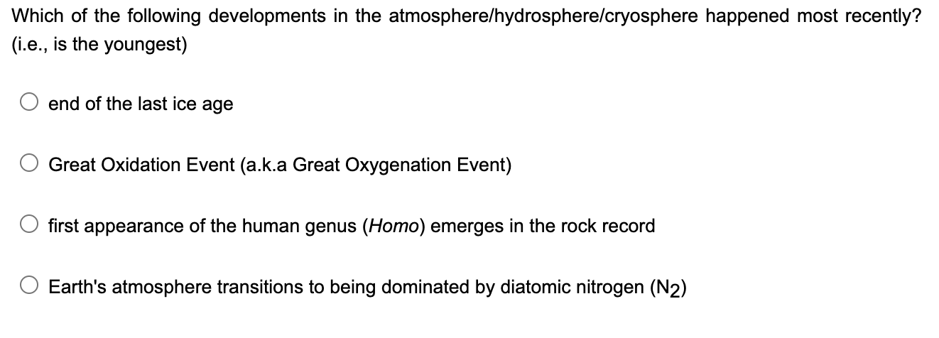 Solved Which of the following developments in the | Chegg.com