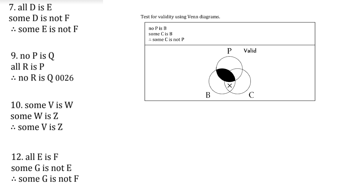 Solved you are given arguments already in standard form. | Chegg.com