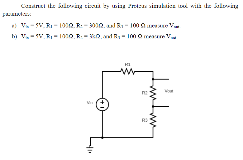 Solved Construct The Following Circuit By Using Proteus 