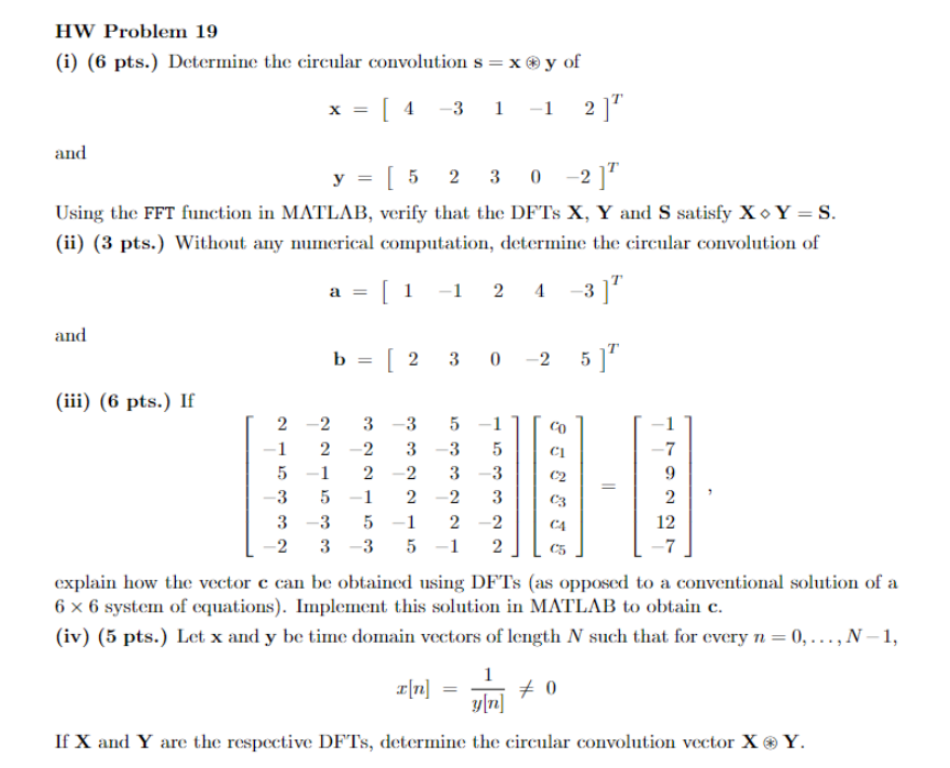 Solved HW Problem 19 (i) (6 pts.) Determine the circular | Chegg.com