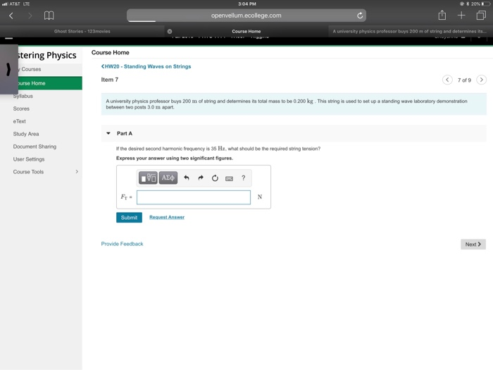 Solved openvellum.ecollege.com Course Home A university | Chegg.com