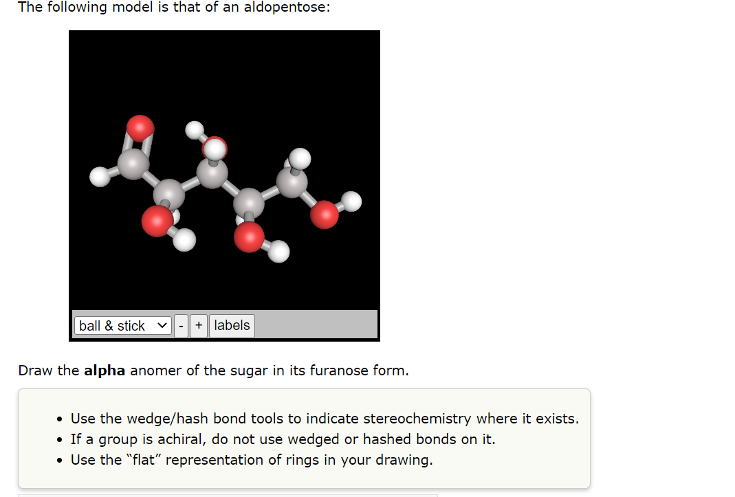 Solved The following model is that of an aldopentose: pour | Chegg.com