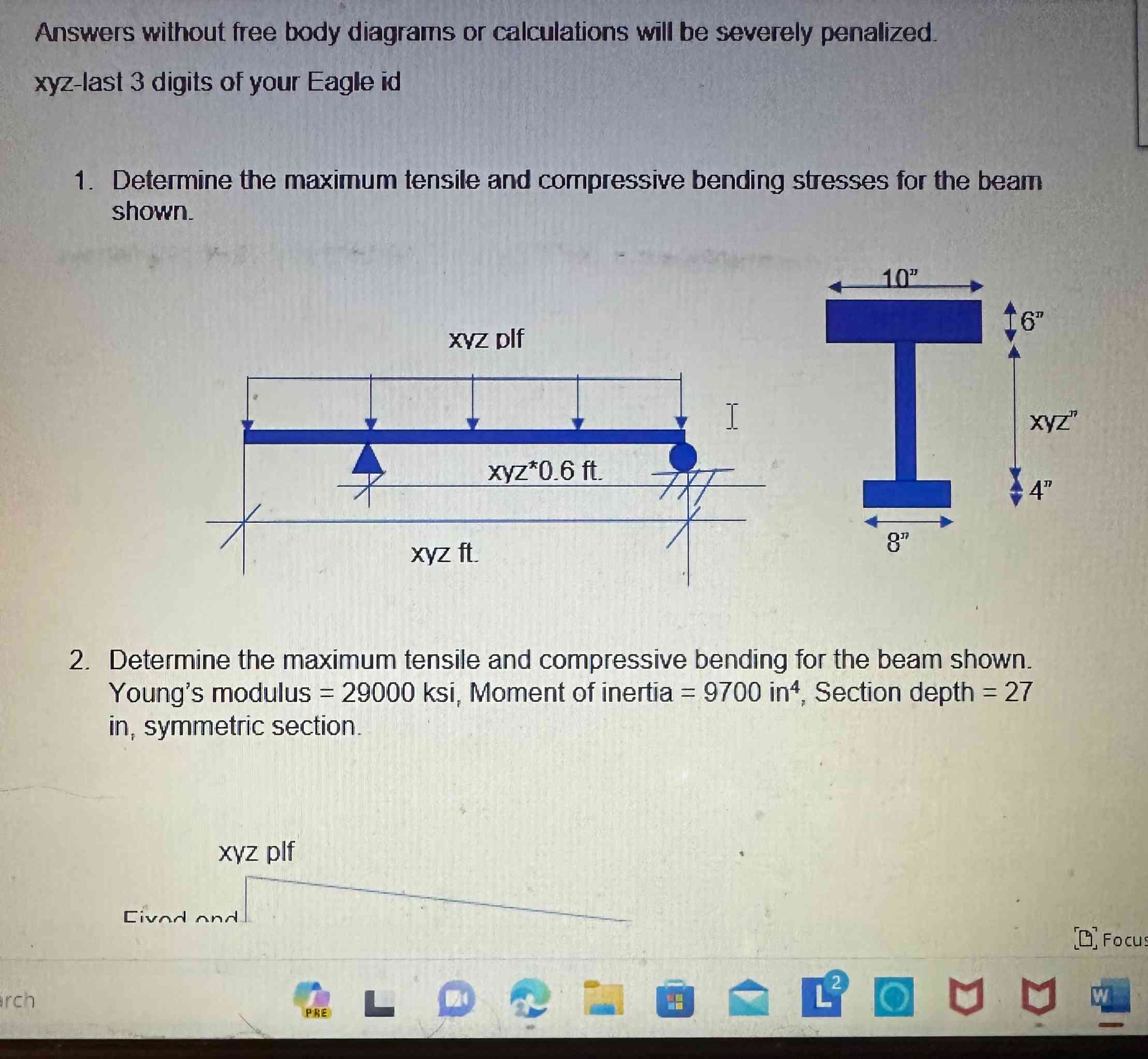 Answers without free body diagrams or calculations | Chegg.com
