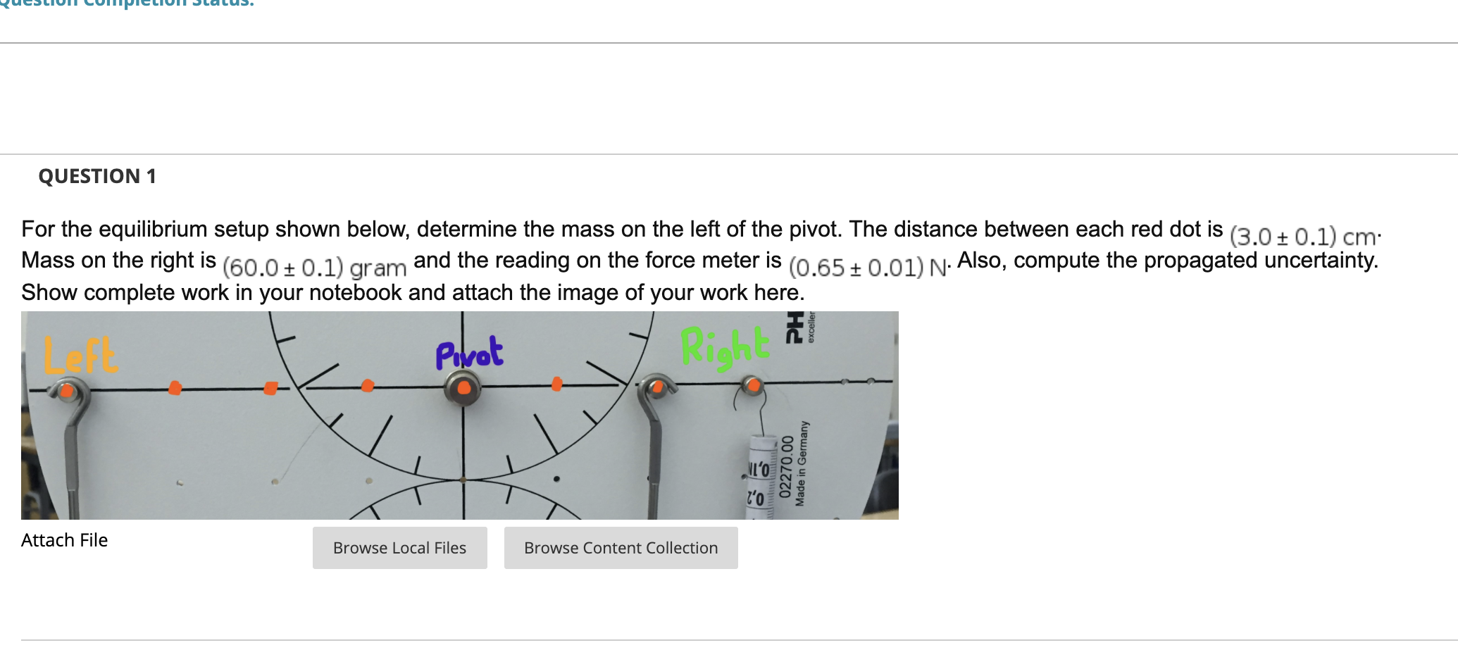 Solved QUESTION 1 For the equilibrium setup shown below, | Chegg.com
