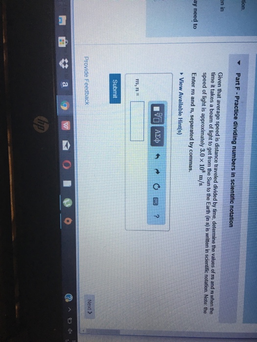 Solved tion. Y Part F- Practice dividing numbers in | Chegg.com Solved tion. Y Part F- Practice dividing numbers in | Chegg.com