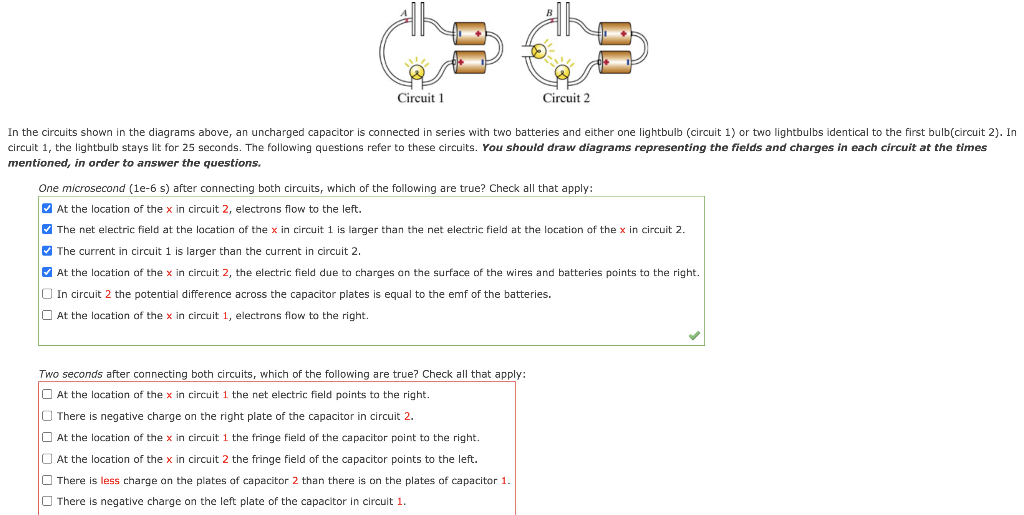 Solved Circuit 1 Circuit 2 In the circuits shown in the | Chegg.com