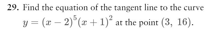 Solved 29. Find the equation of the tangent line to the | Chegg.com