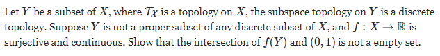 Solved Let Y be a subset of X, where Tx is a topology on X, | Chegg.com
