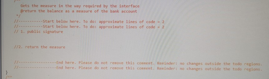 Solved public class BankAccountMeasurableTester public | Chegg.com