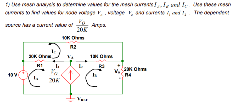 Solved When doing the super mesh equation, and relating Ia | Chegg.com