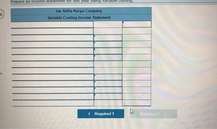 Solved Ida Sidha Karya Company is a family-owned company | Chegg.com
