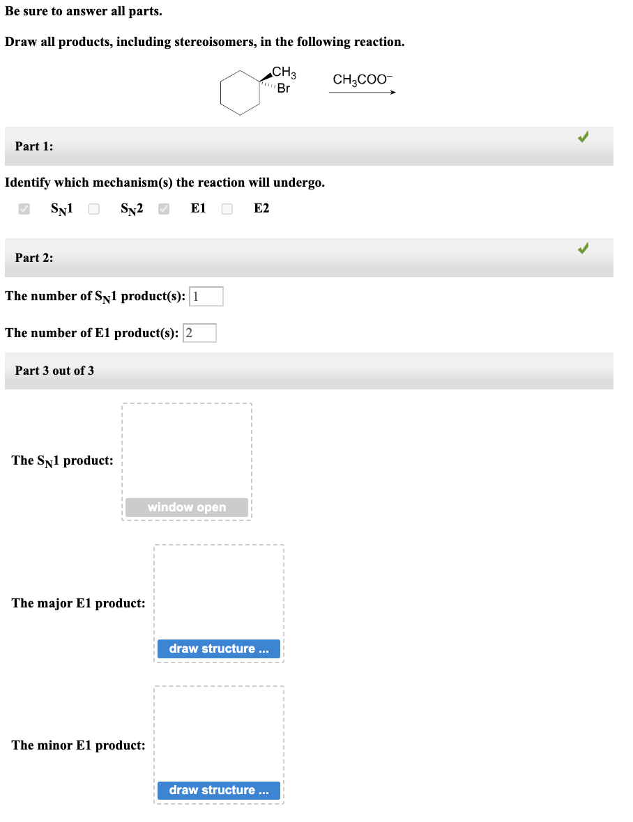Solved Be sure to answer all parts. Draw all products, | Chegg.com